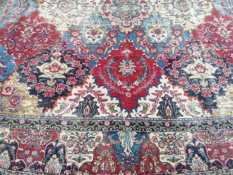 Persian Rug Turkish Rug - Area Rug - Large Rug - Vintage Persian Rug ...