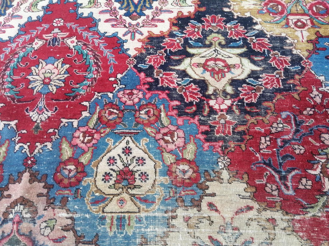 Persian Rug Turkish Rug - Area Rug - Large Rug - Vintage Persian Rug ...