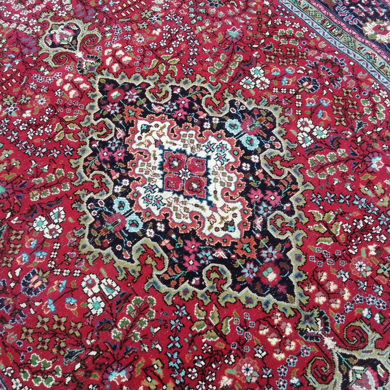 Red Persian Rug - Etsy