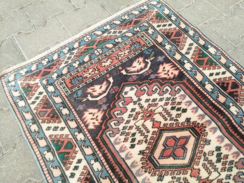 Persian Rug Small Rug Turkish Rug Runner Rug Vintage Persian Rug ...