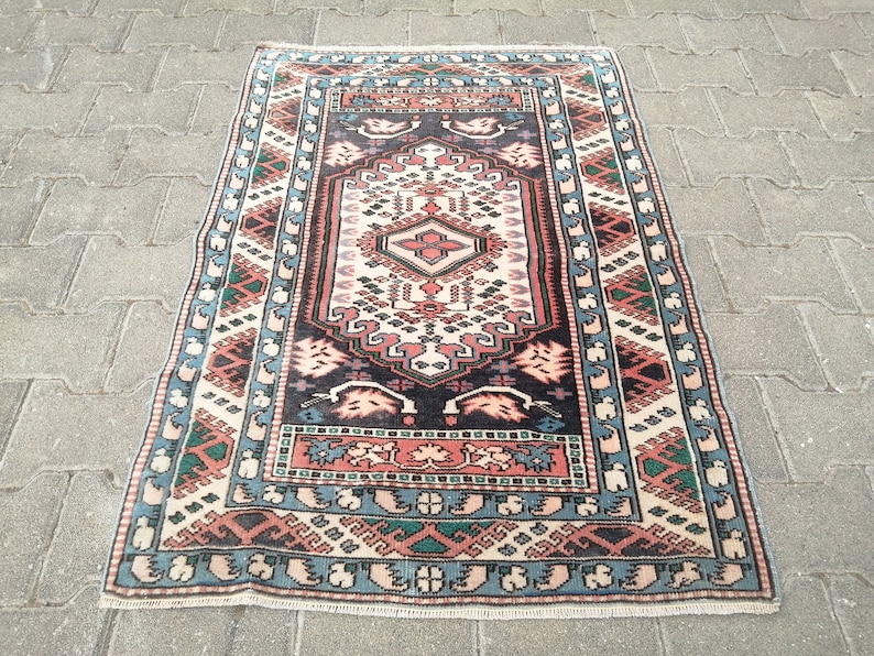 Persian Rug Small Rug Turkish Rug Runner Rug Vintage Persian Rug ...