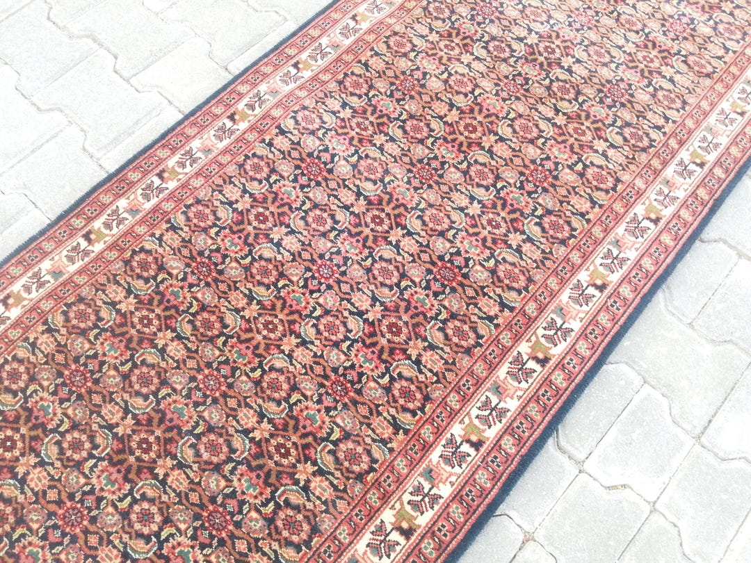 Persian Runner Rug Antique Runner Rug Persian Rug Persian Blue Runner ...