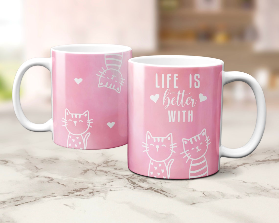 Cricut Mug Press SVG Template for Infusible Ink Sheet life is - Etsy