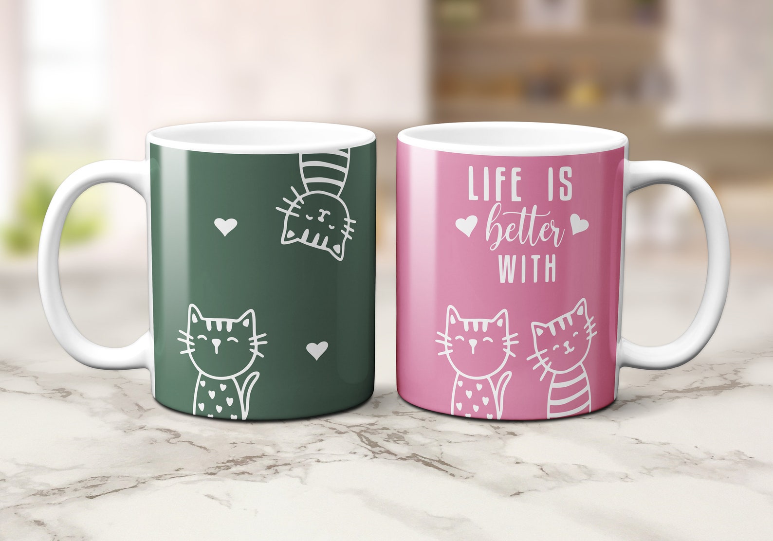 Cricut Mug Press SVG Template for Infusible Ink Sheet ,life is Better ...