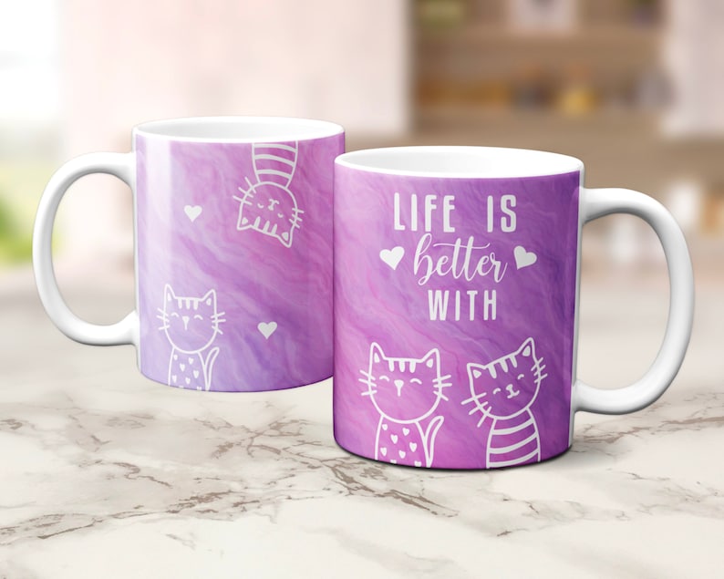 Cricut Mug Press SVG Template for Infusible Ink Sheet life is - Etsy
