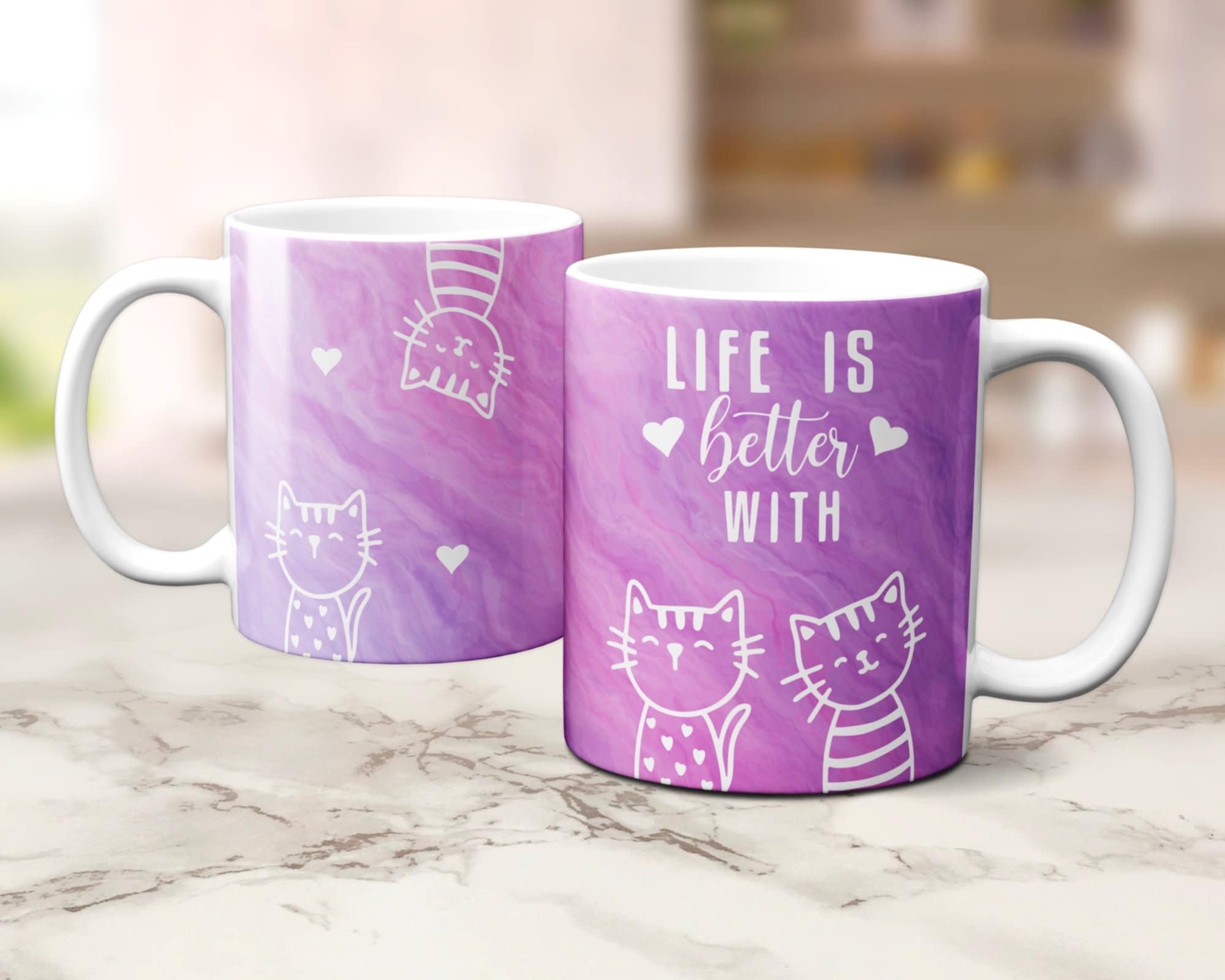 Cricut Mug Press SVG Template for Infusible Ink Sheet ,life is Better ...