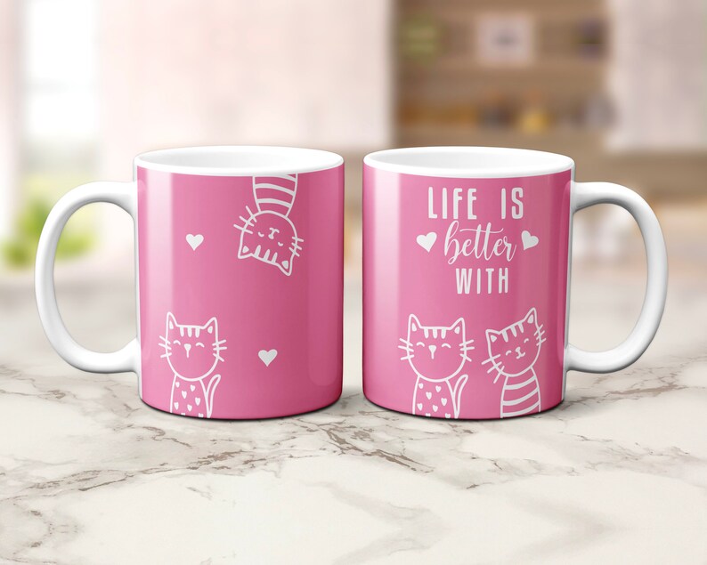 Cricut Mug Press SVG Template for Infusible Ink Sheet ,life is Better ...