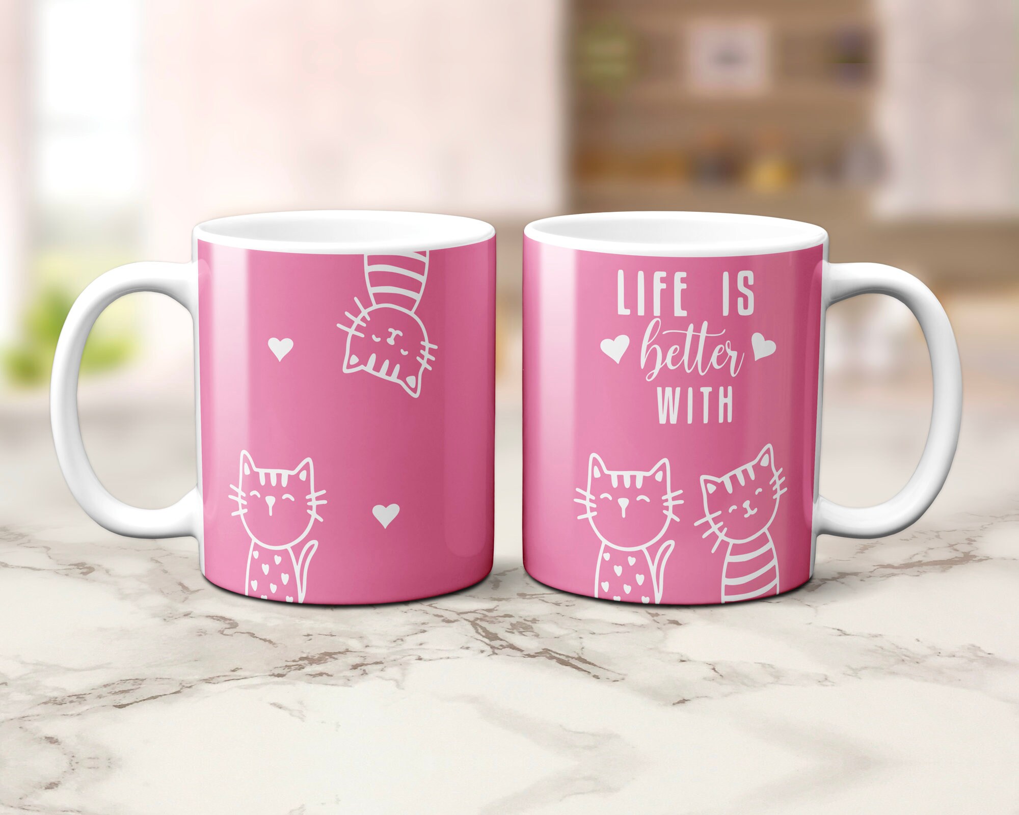 Cricut Mug Press SVG Template for Infusible Ink Sheet ,life is Better ...
