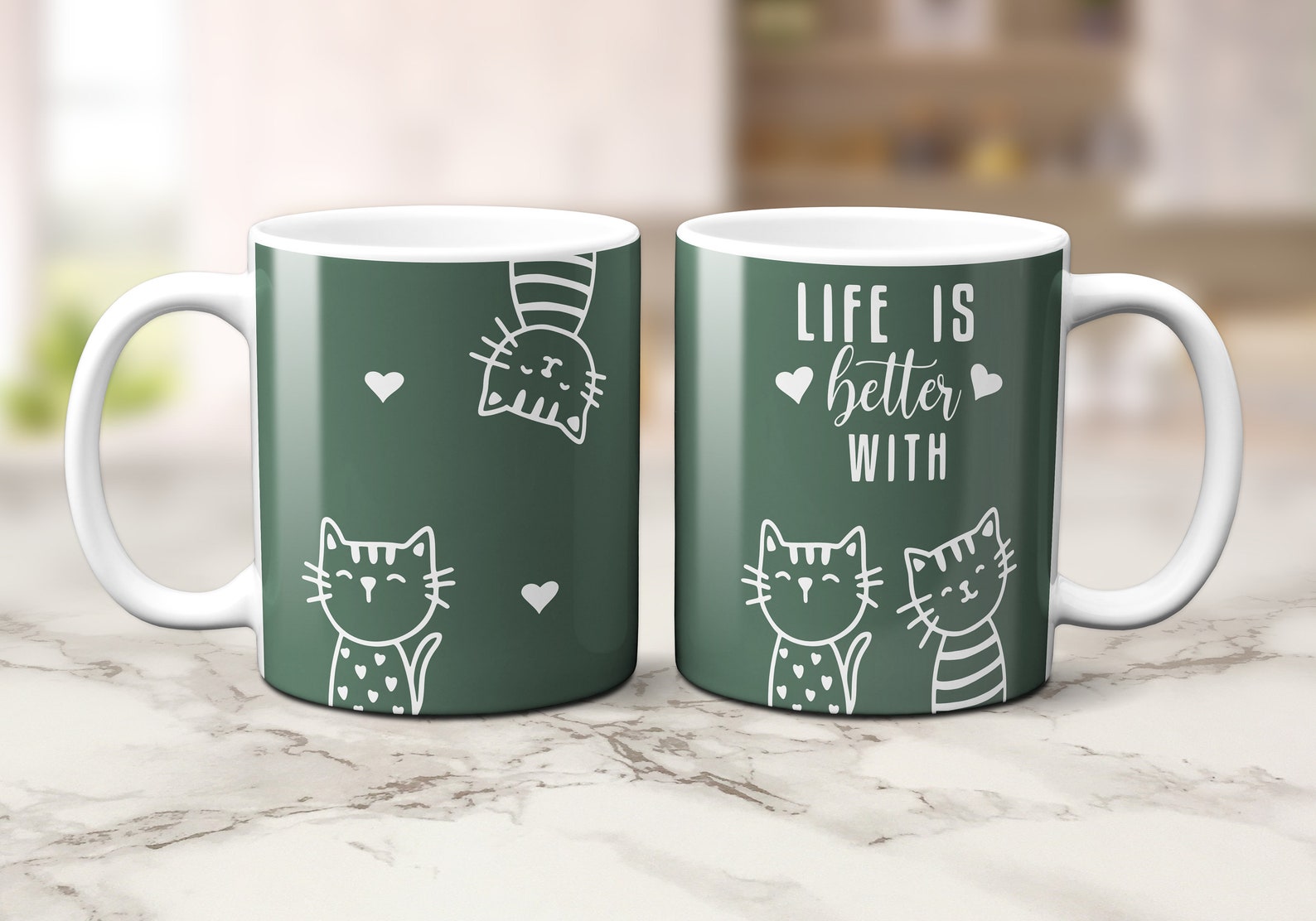 Cricut Mug Press SVG Template for Infusible Ink Sheet ,life is Better ...