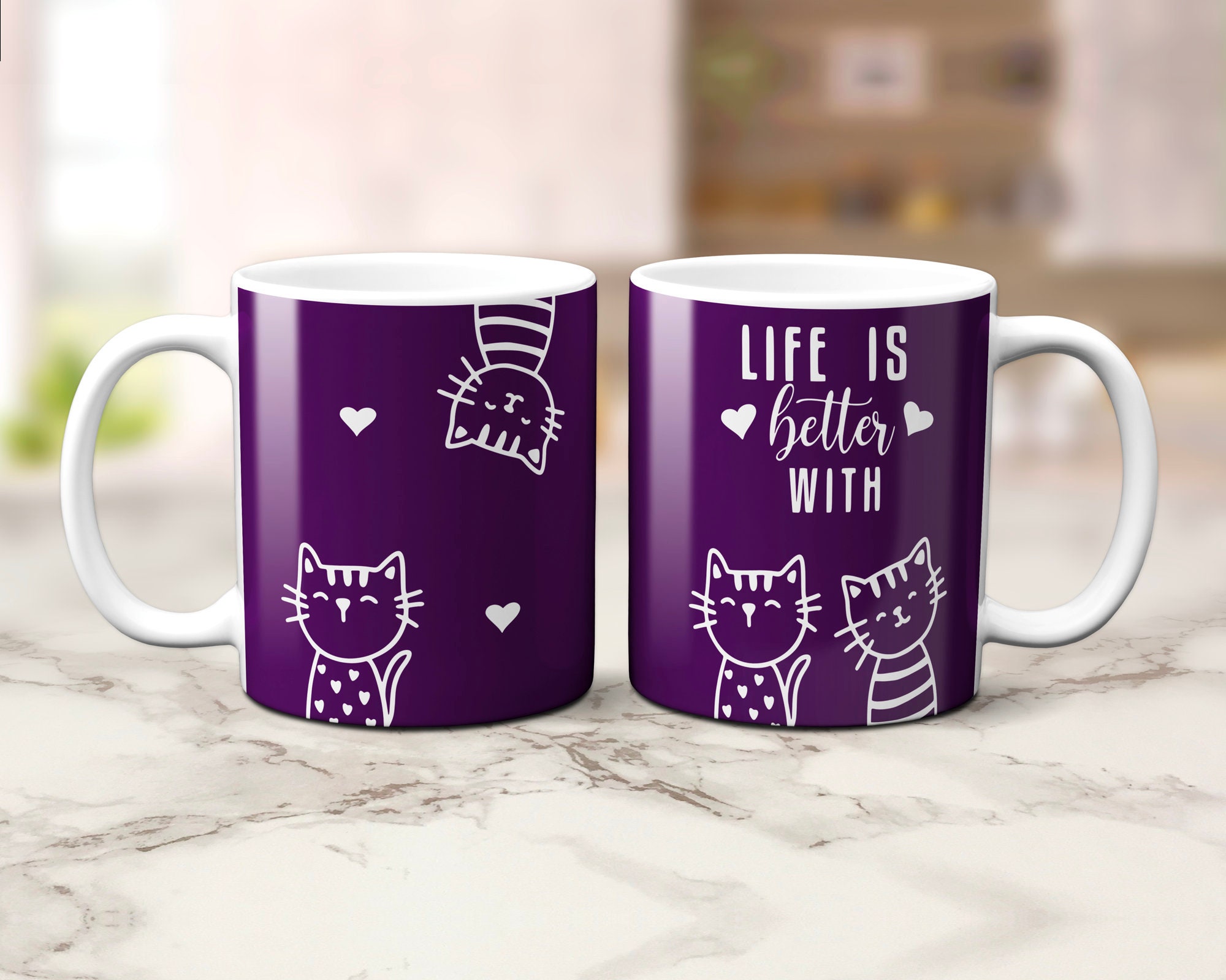 Cricut Mug Press SVG Template for Infusible Ink Sheet ,life is Better ...