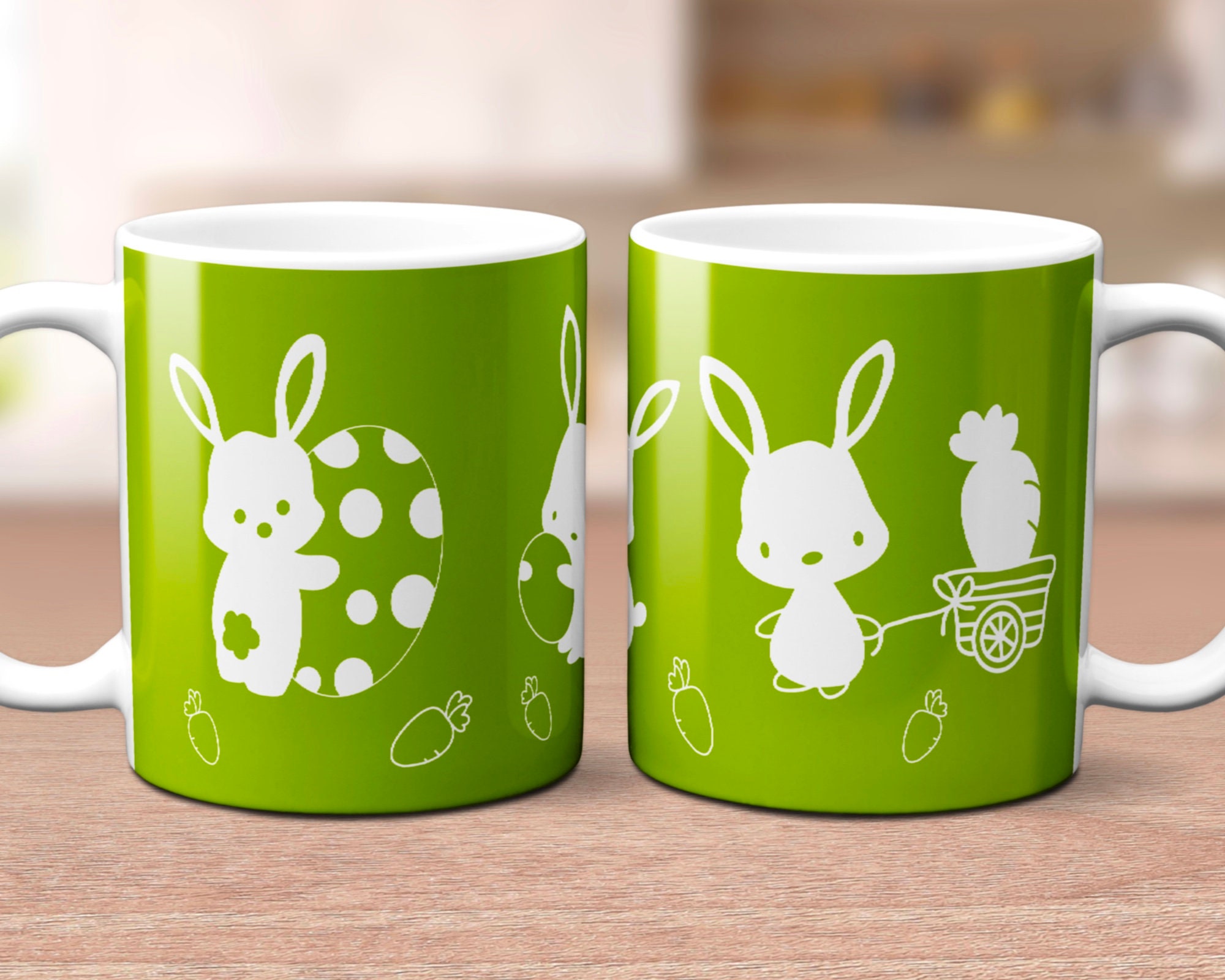 Cricut Mug Press SVG Template for Infusible Ink Sheet, Bunny Mug Wrap ...