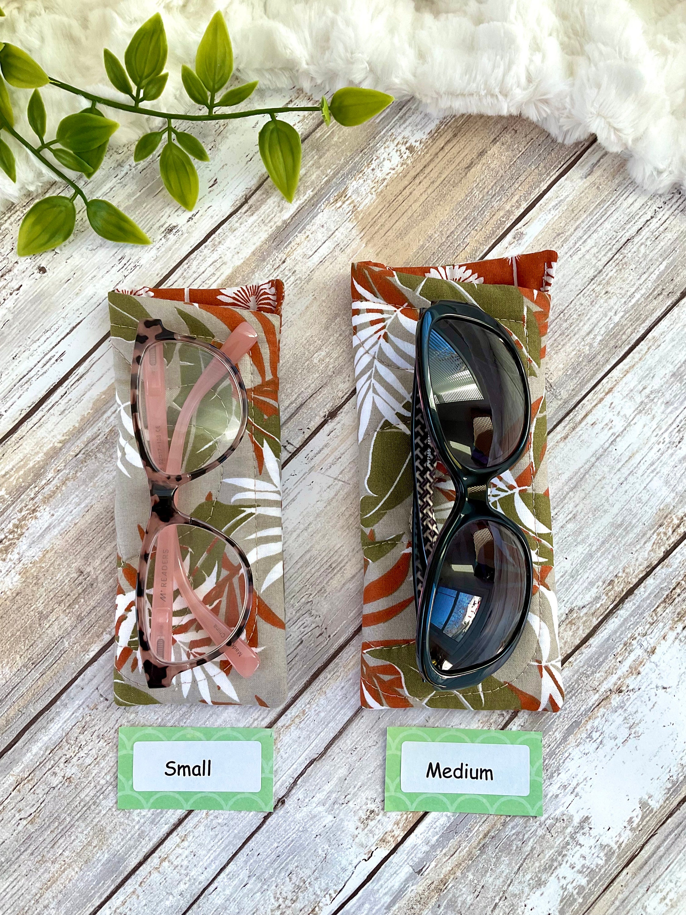 Glasses Case Reading Glass and Sunglass Padded Cases, Semi-quilted ...