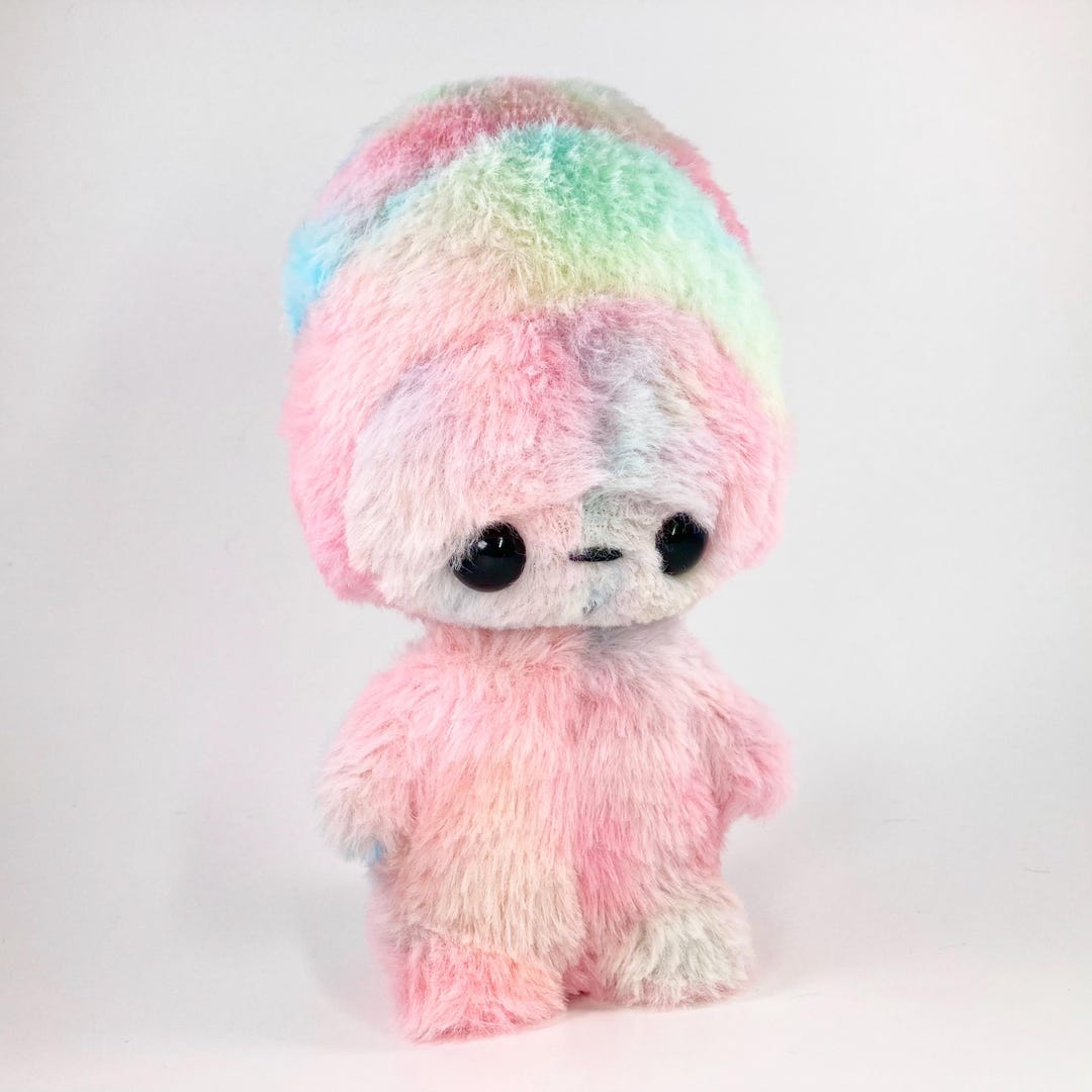 Cute Cotton Candy Mikku, Original, Stuffed Animal, Plush Toy, Handmade ...