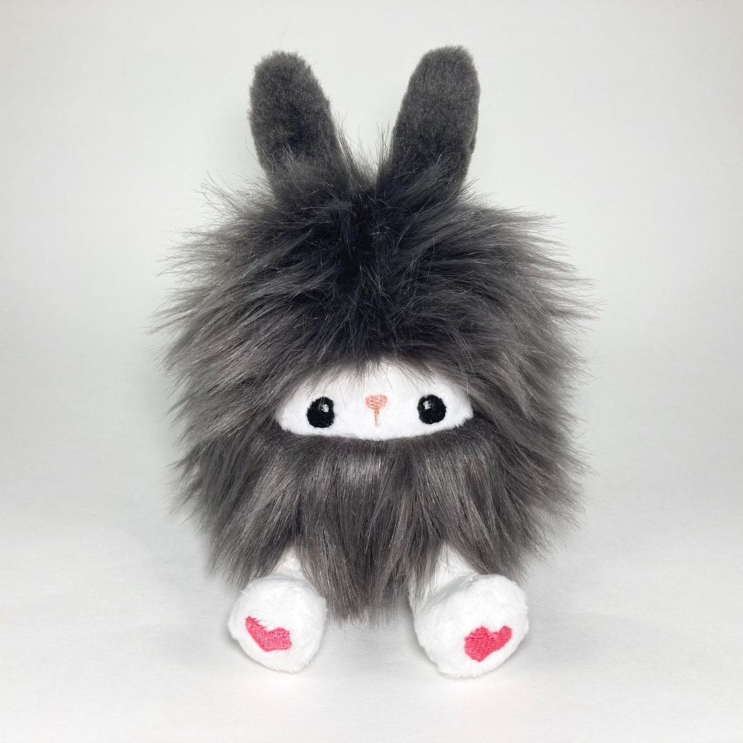 Rabbit Monster dark Gray Mikku, Stuffed Animal, Plush Toy, Unique ...