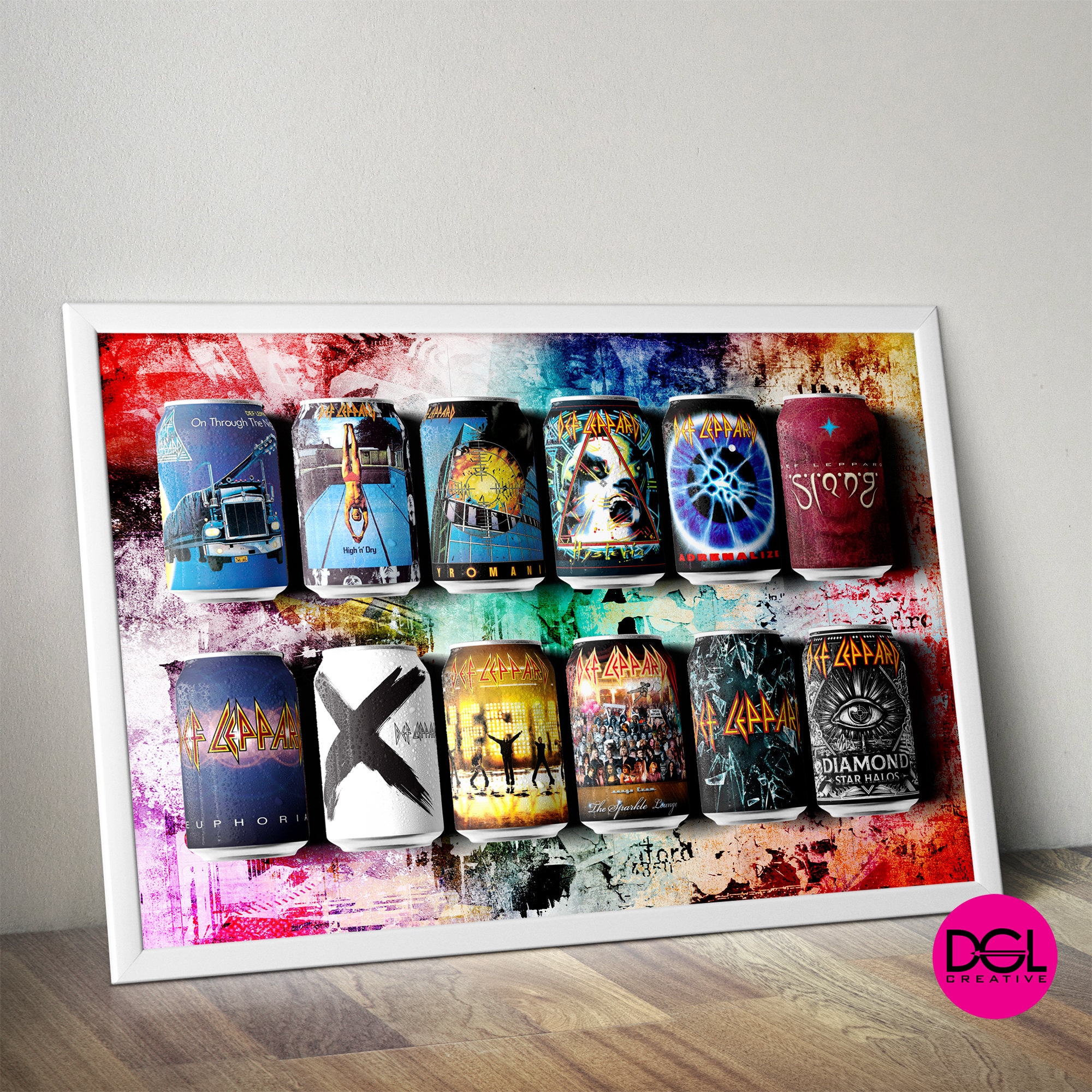 DEF LEPPARD Album Cover Beer Can Art Print Poster Live Tour - Etsy