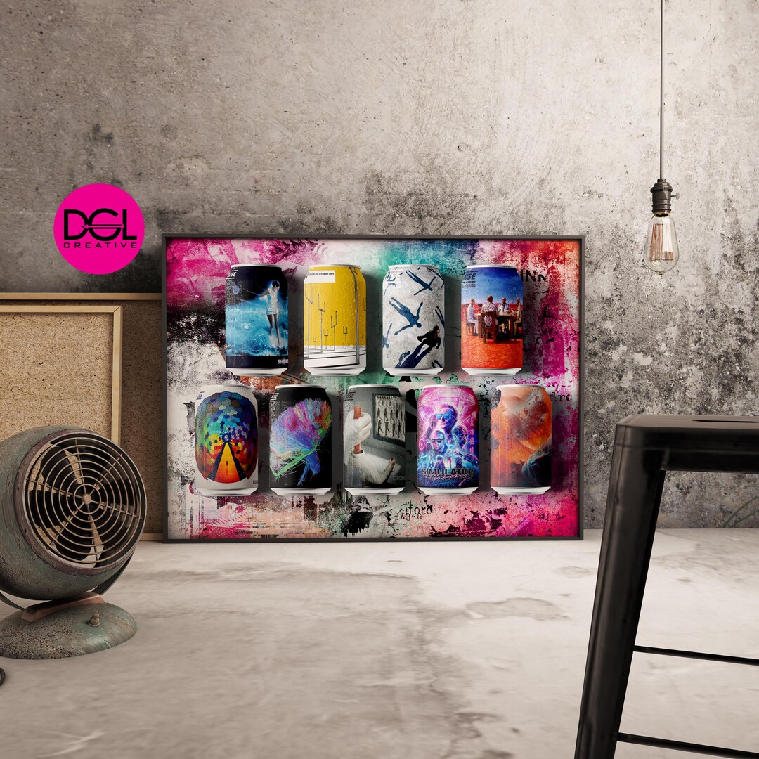MUSE Album Cover Beer Can Art Print Poster Live Tour - Etsy