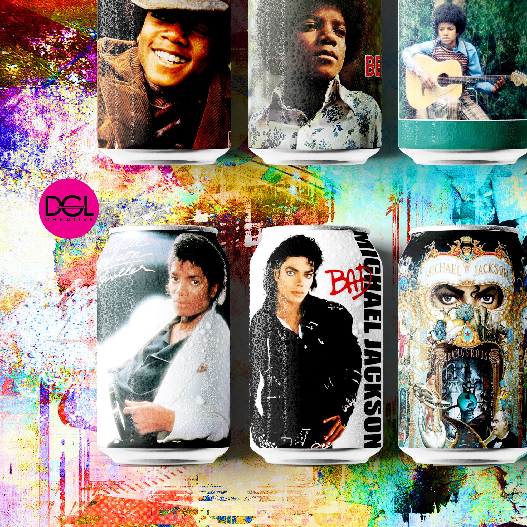 MICHAEL JACKSON Album Cover Beer Can Art Print Poster | Etsy