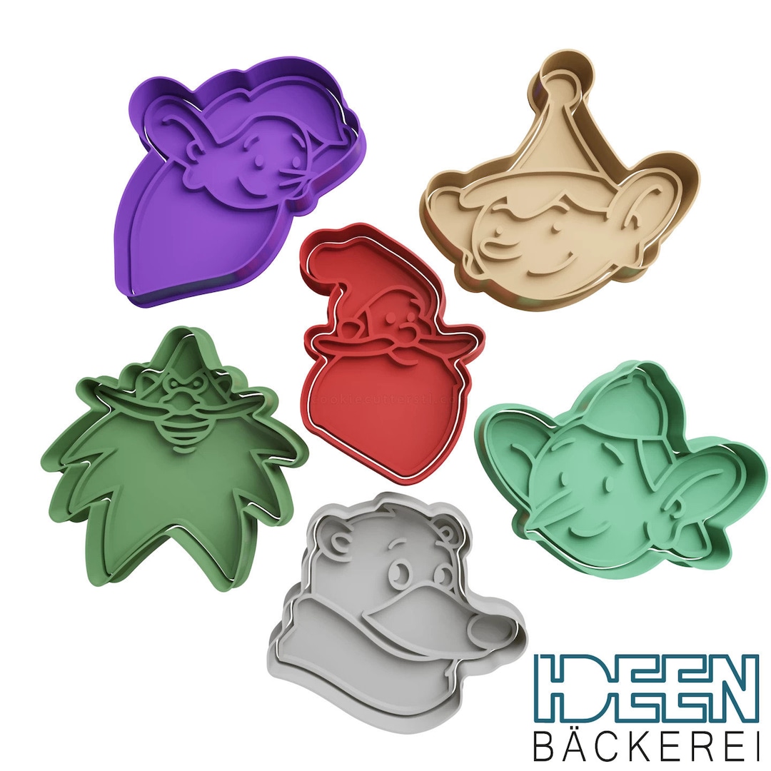 Set of 6 Santa Claus & Co. KG Cookie Cutters for Christmas 12 Pieces ...