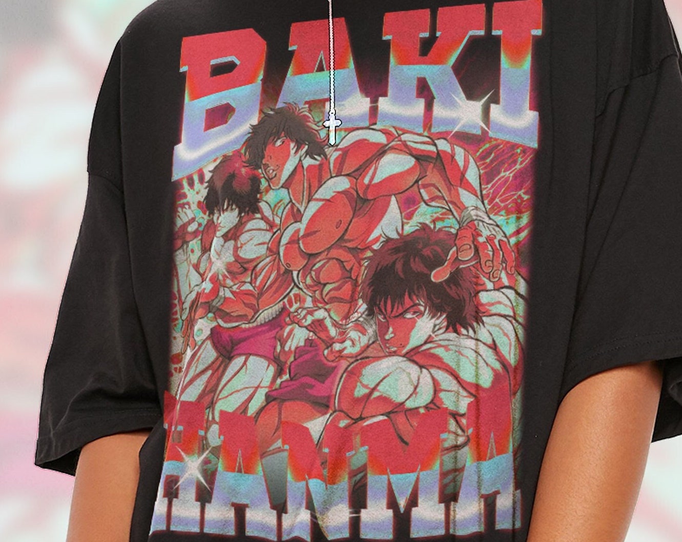 Anime BAKI HANMA Shirt, Vintage Baki Hanma Shirt Retro 90s, Baki The ...