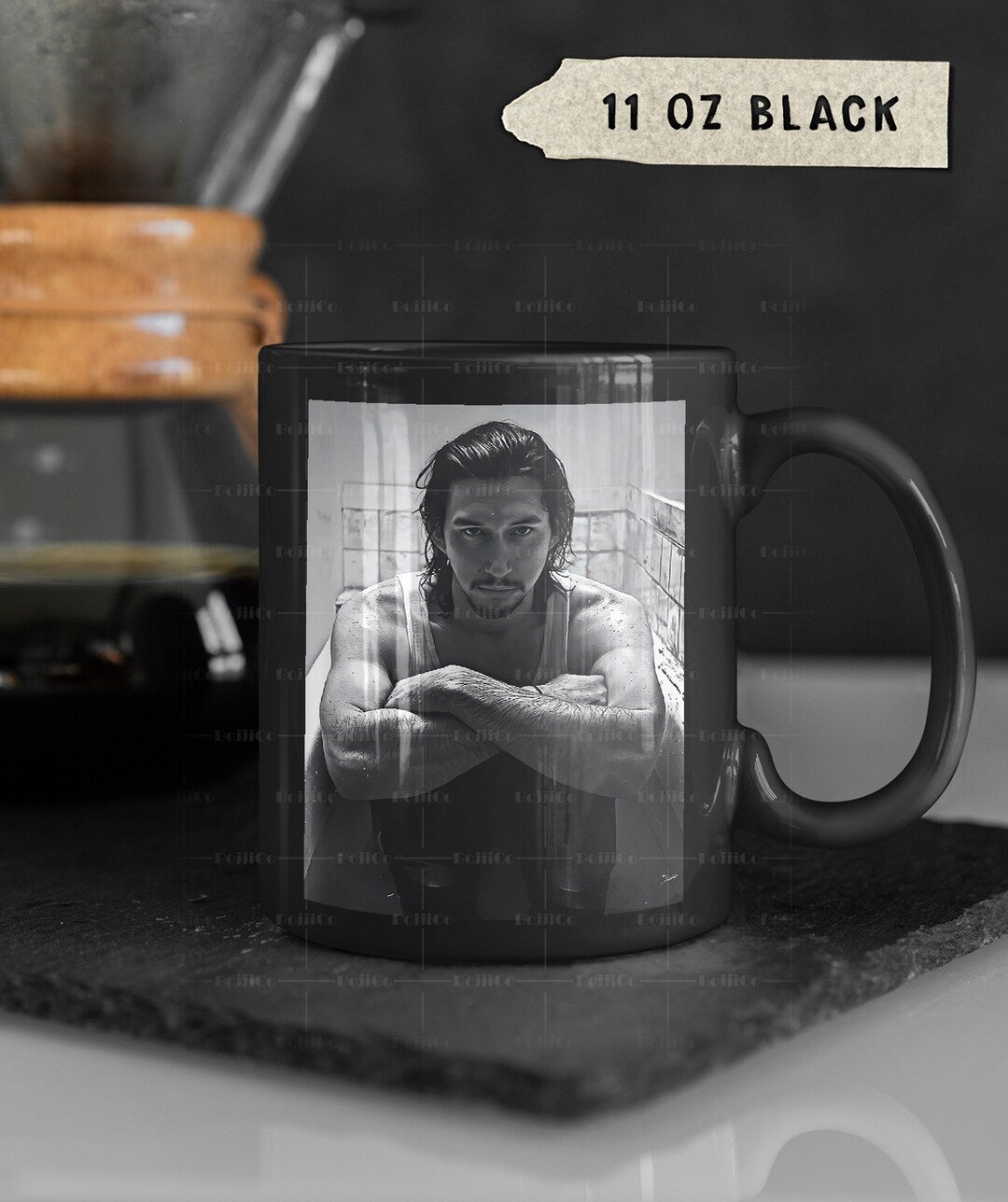 ADAM DRIVER PHOTO Coffee Mug Vintage Adam Driver Mug 90s Homage Art Mug ...