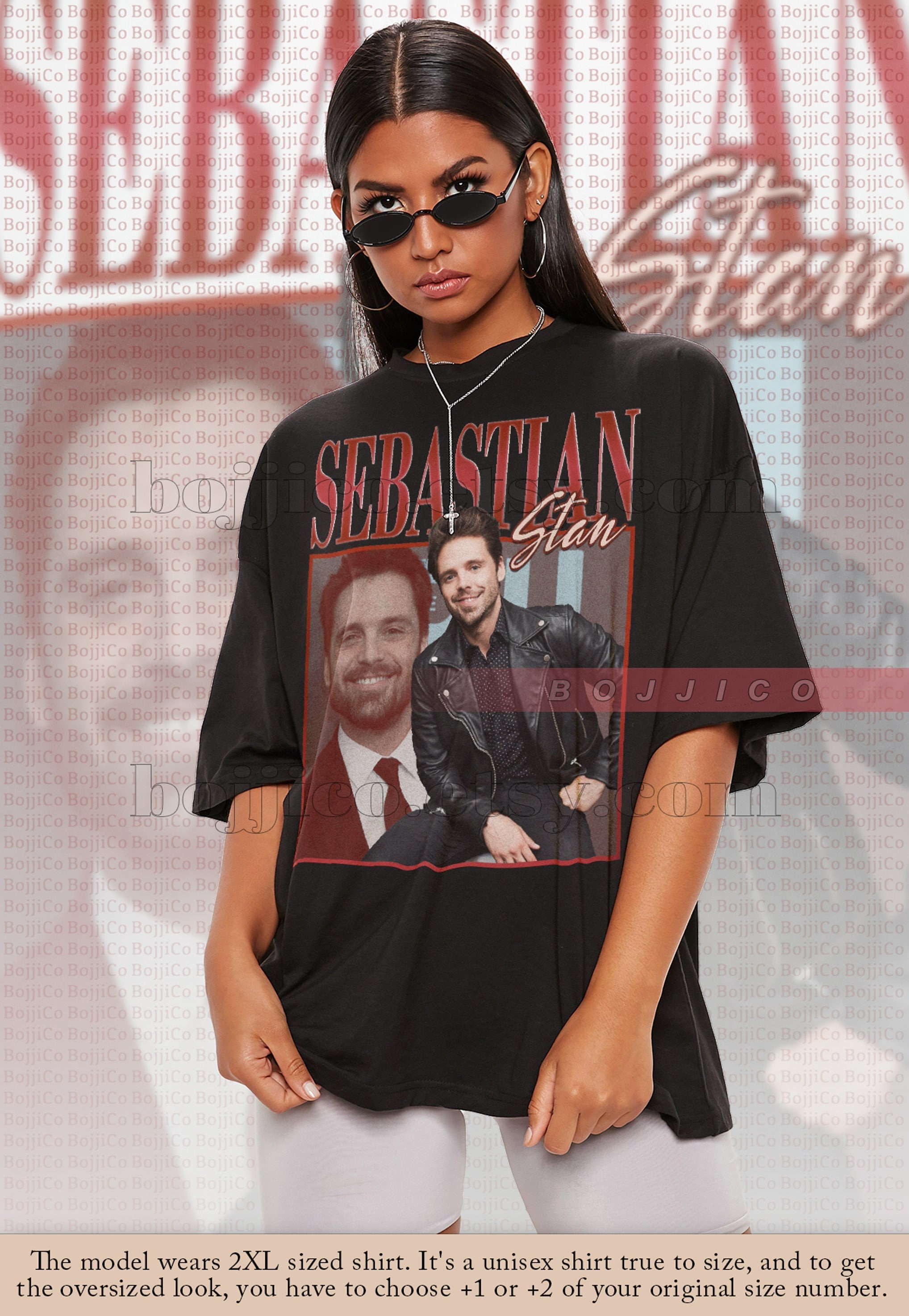 RETRO SEBASTIAN STAN Shirt, Sebastian Stan Homage Shirt Retro 90's ...