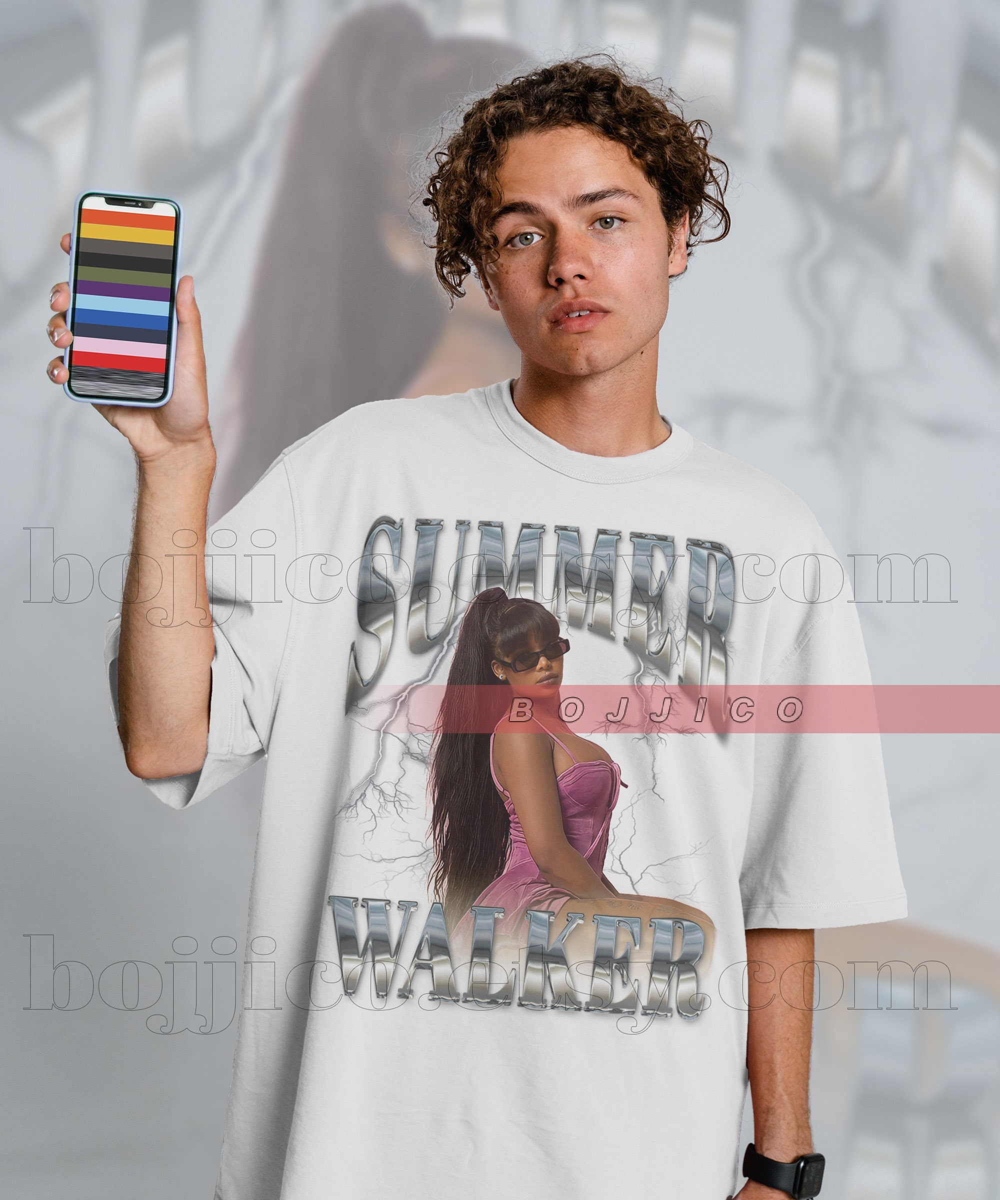 SUMMER WALKER metalic Shirt, Retro Summer Walker Shirt Vintage 90s sold ...