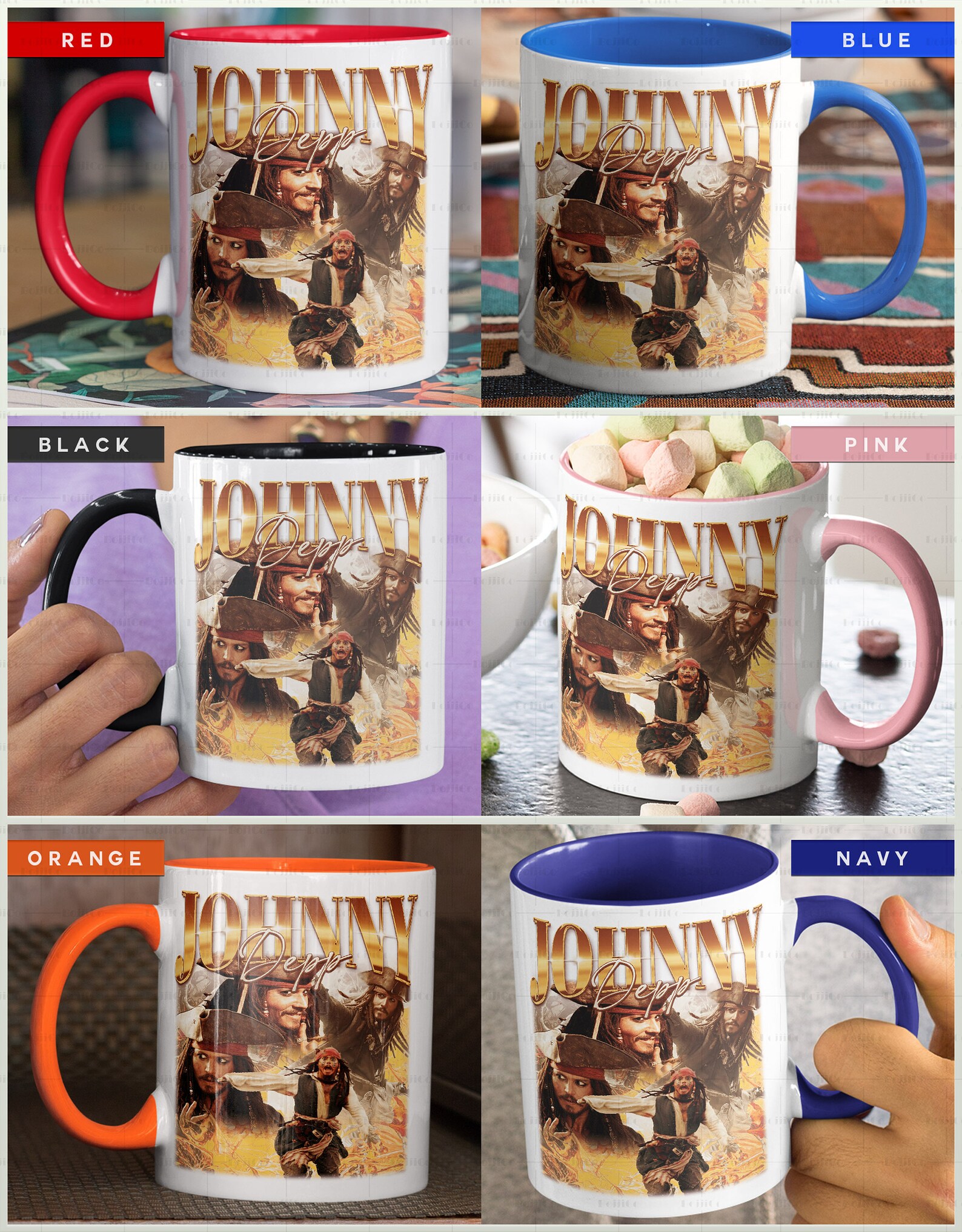 JOHNNY DEPP Coffee Mugtribute to Johnny Depp Coffee - Etsy