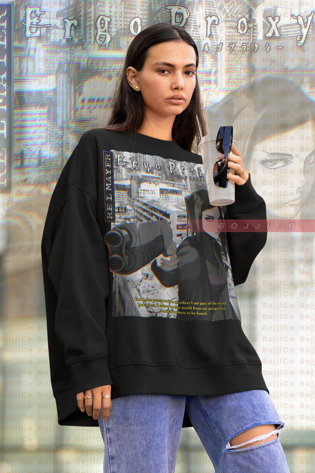 ERGO PROXY Sweatshirt, RE-I Mayer Vintage, Ergo Proxy Homage , Ergo ...