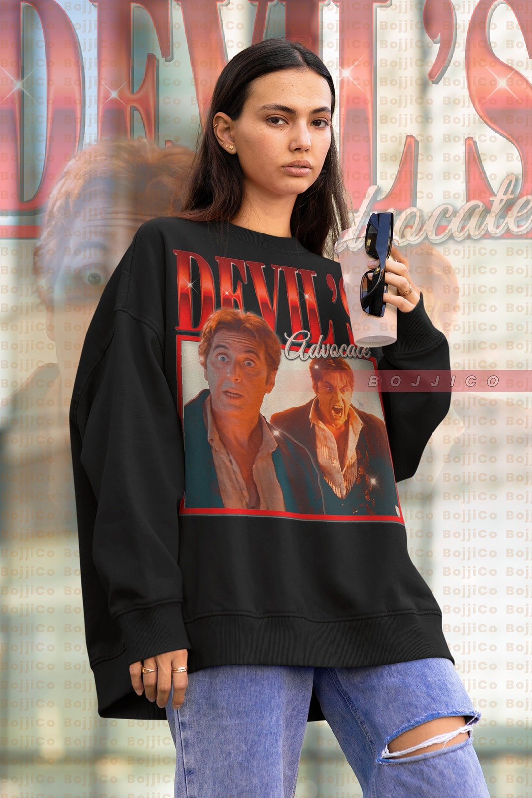 DEVIL'S ADVOCATE Sweater, Kevin Lomax, Lawyer Film Sweatshirt, Al ...
