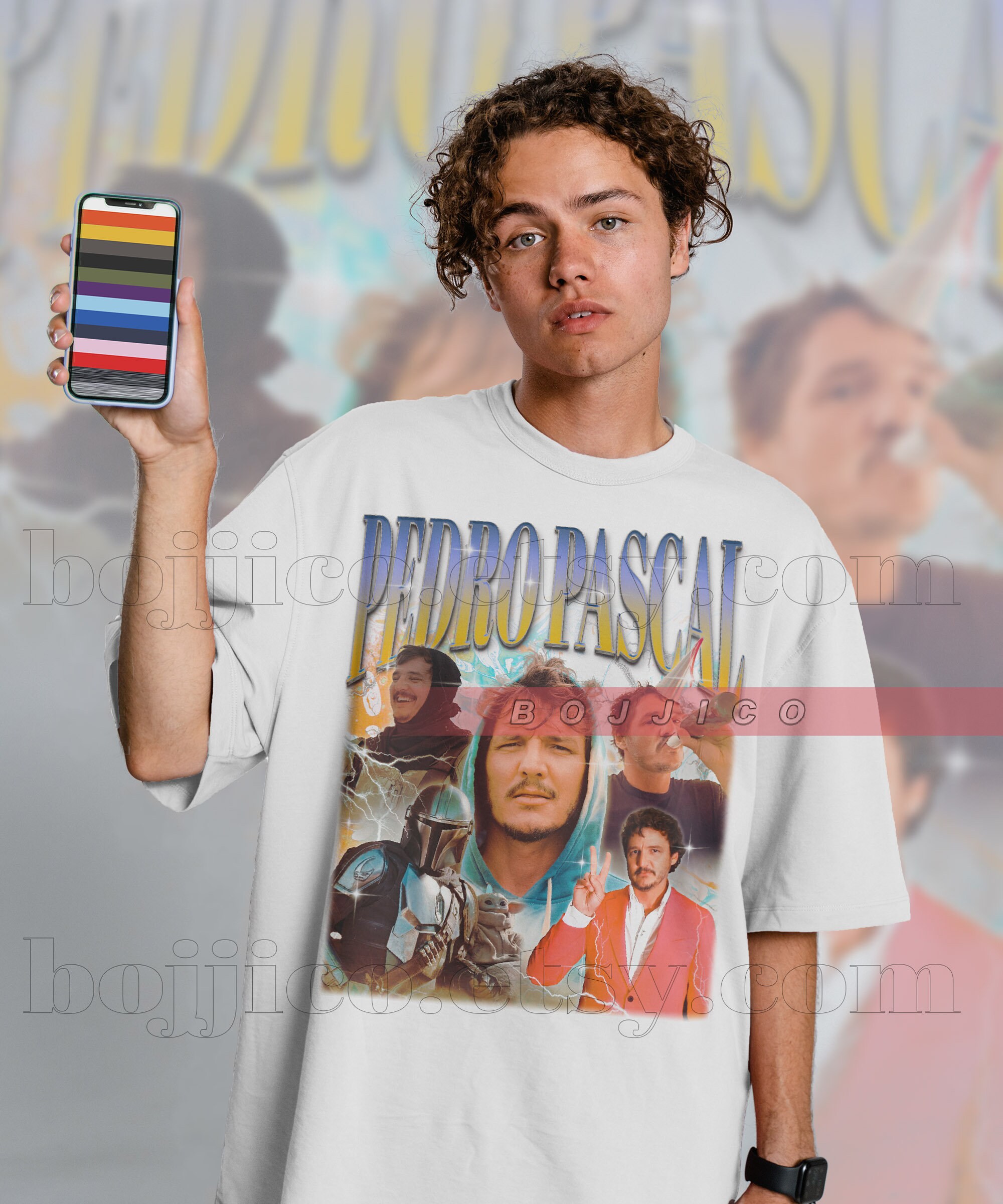 Pedro Pascal T-Shirt, Actor Pedro Pascal T-Shirt sold by Daisy | SKU ...