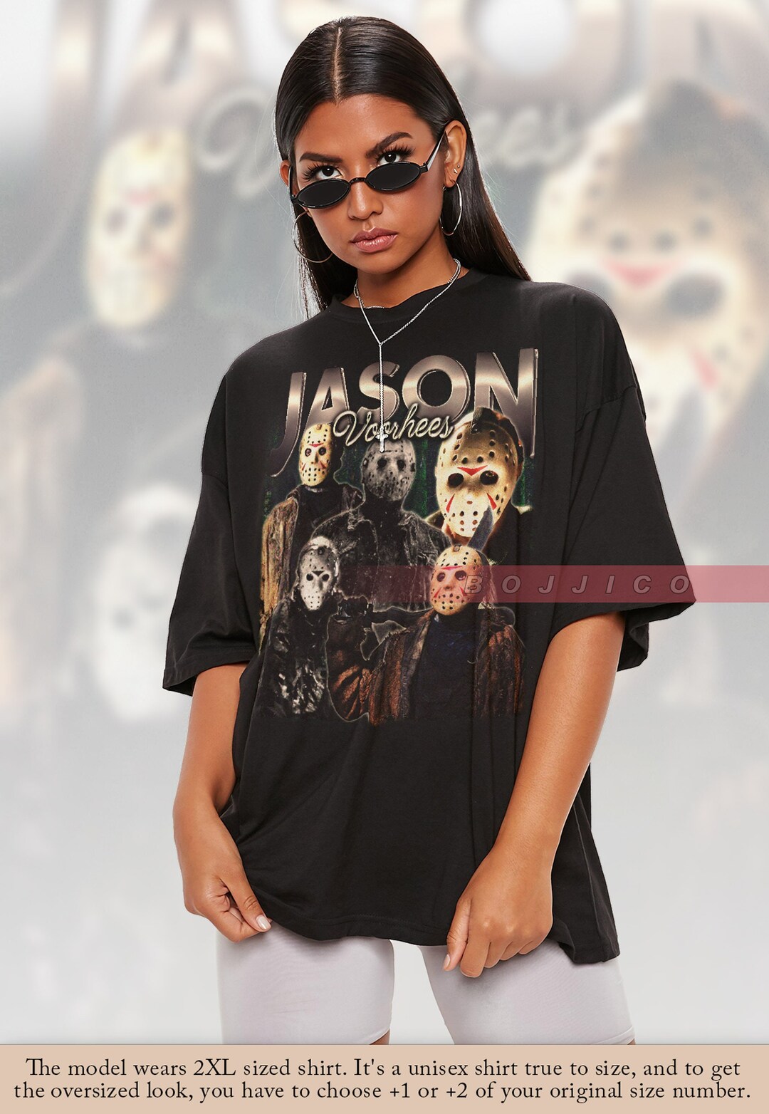 RETRO JASON VOORHEES Shirt, Scary Jason Voorhees T-shirt Friday the ...