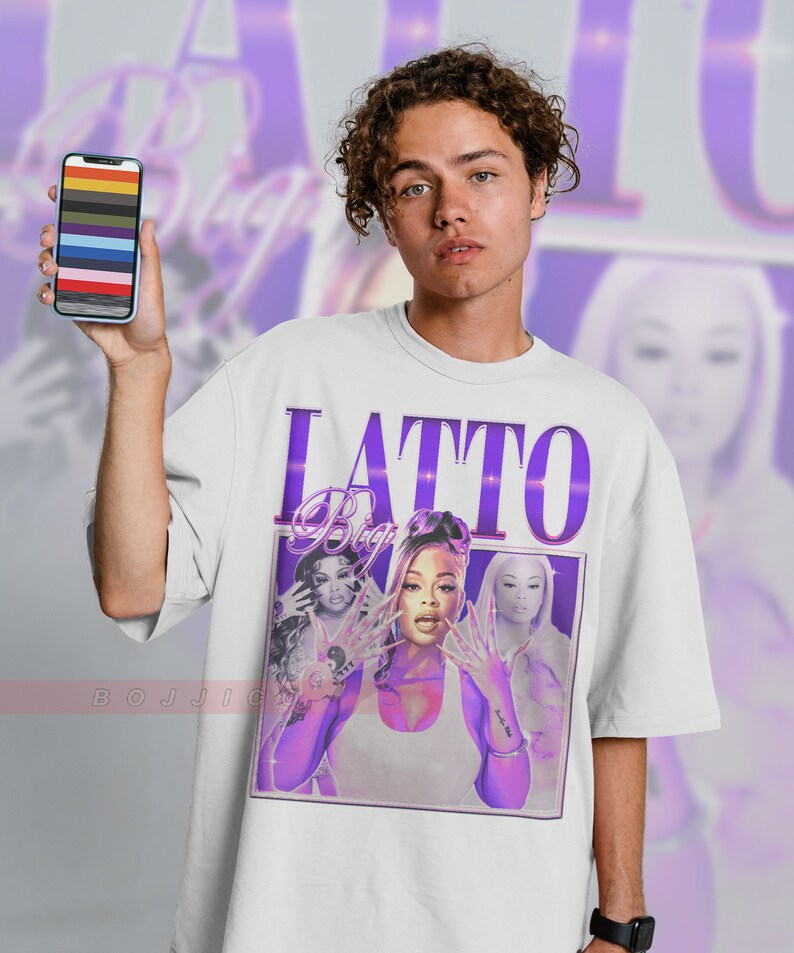 RETRO BIG LATTO Shirt Latto Big Energy Rap Shirt Big Latto - Etsy