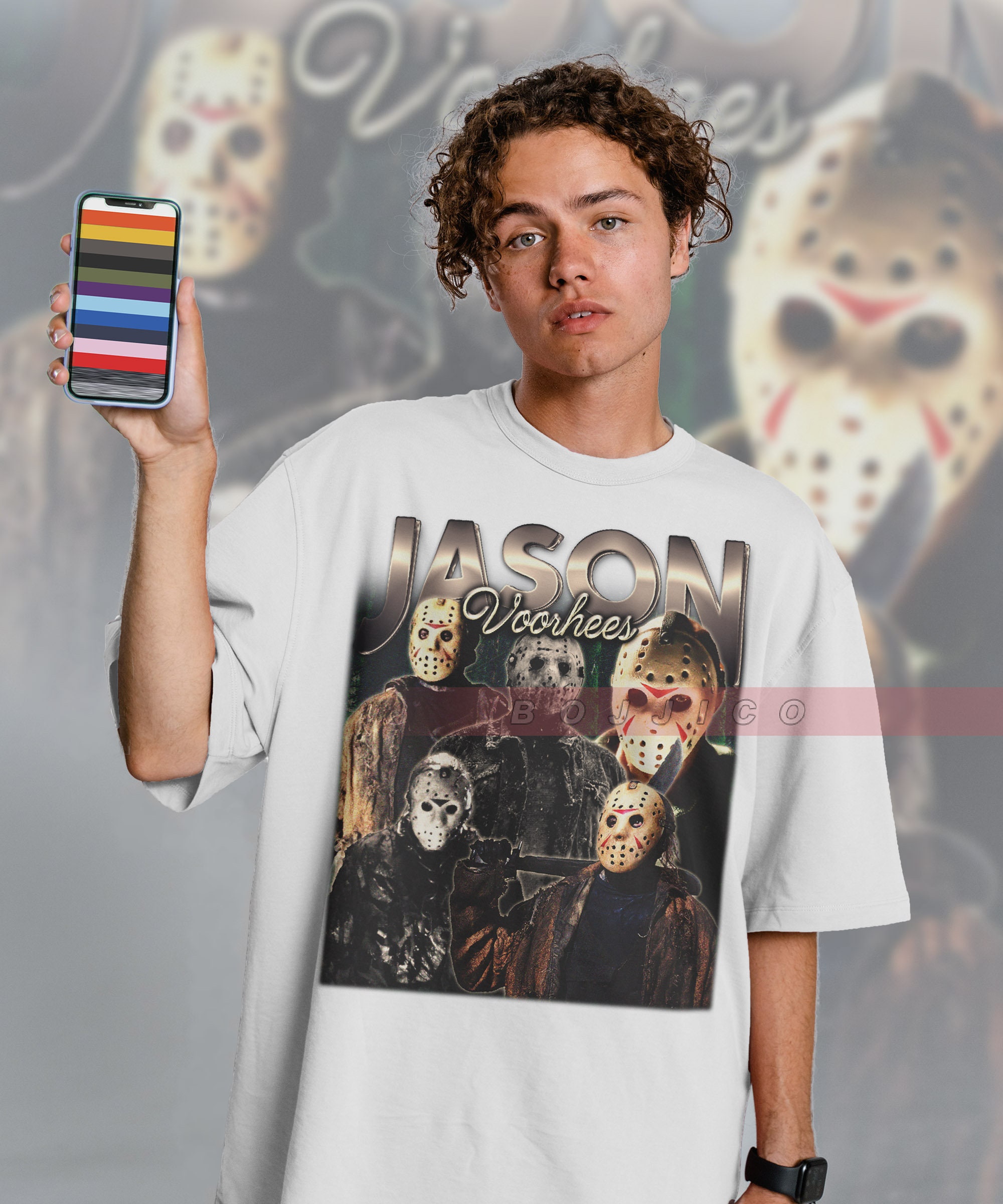 RETRO JASON VOORHEES Shirt Scary Jason Voorhees T-shirt - Etsy