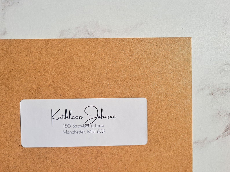 Custom Guest Address Labels, Easy Envelope Addressing, Personalised ...