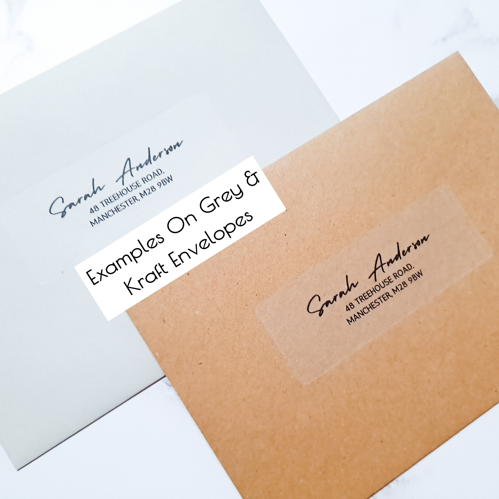 Guest Invitation Address Labels, Frosted Clear Custom Envelope ...