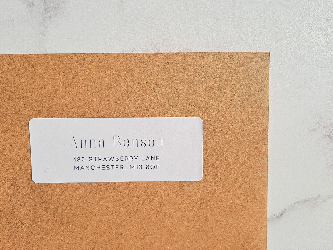 Custom Guest Address Labels, Wedding Envelope Addressing, Classic Text ...