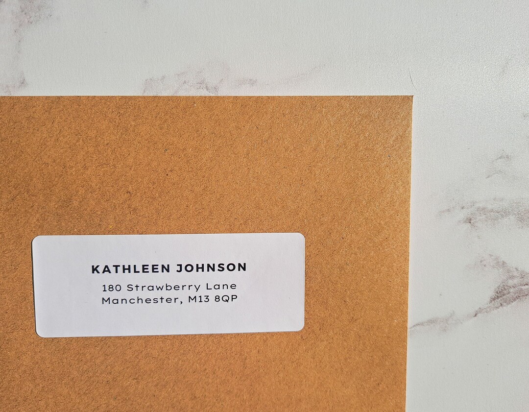Custom Guest Address Labels, Envelope Addressing, Simple Text Address ...