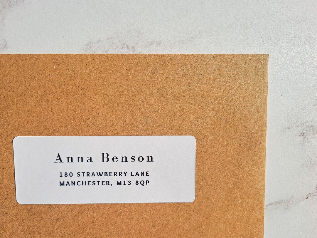 Custom Guest Address Labels, Wedding Envelope Addressing, Modern Text ...