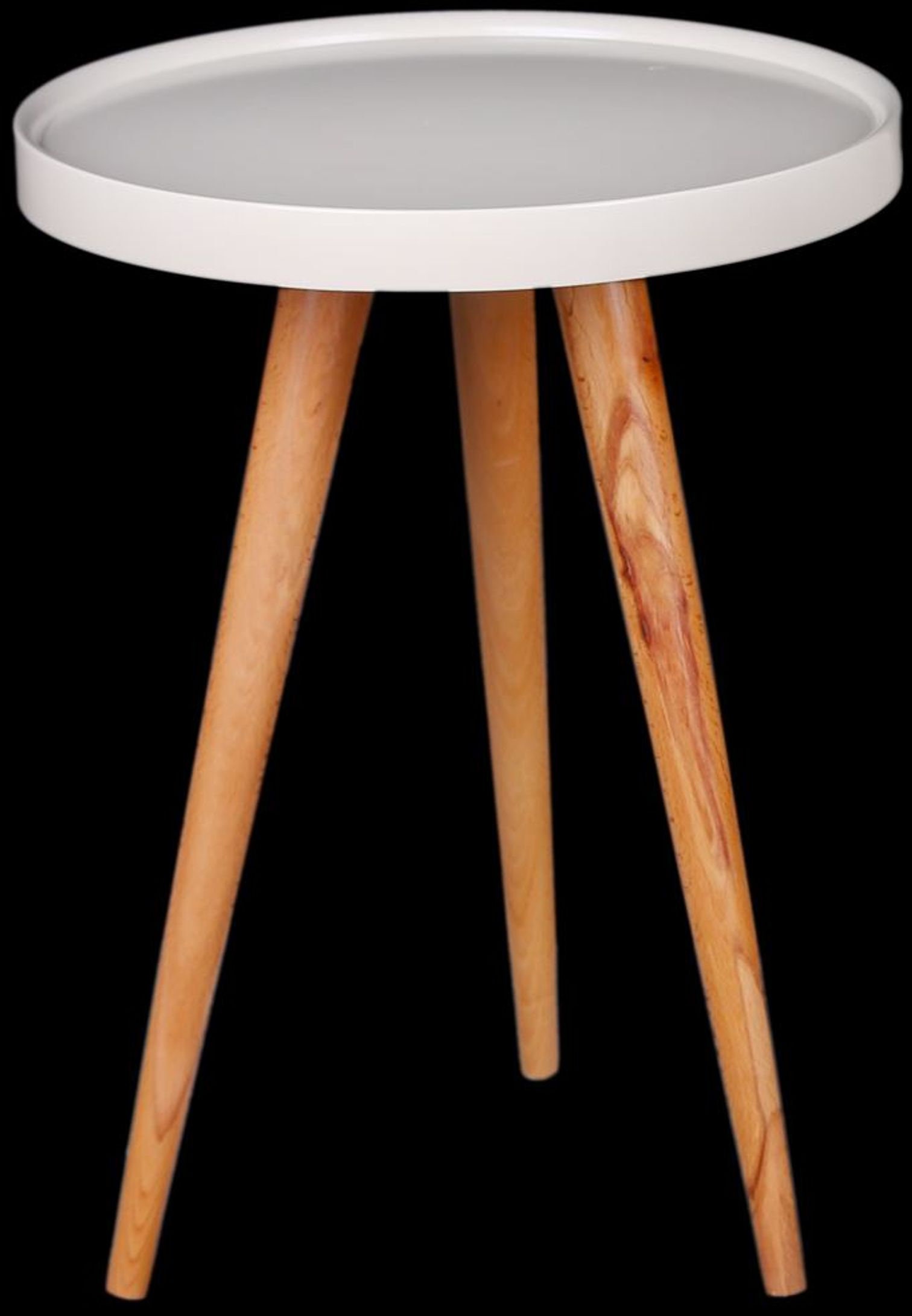 Round Wooden Side Table Portable Coffee Table End Table for - Etsy