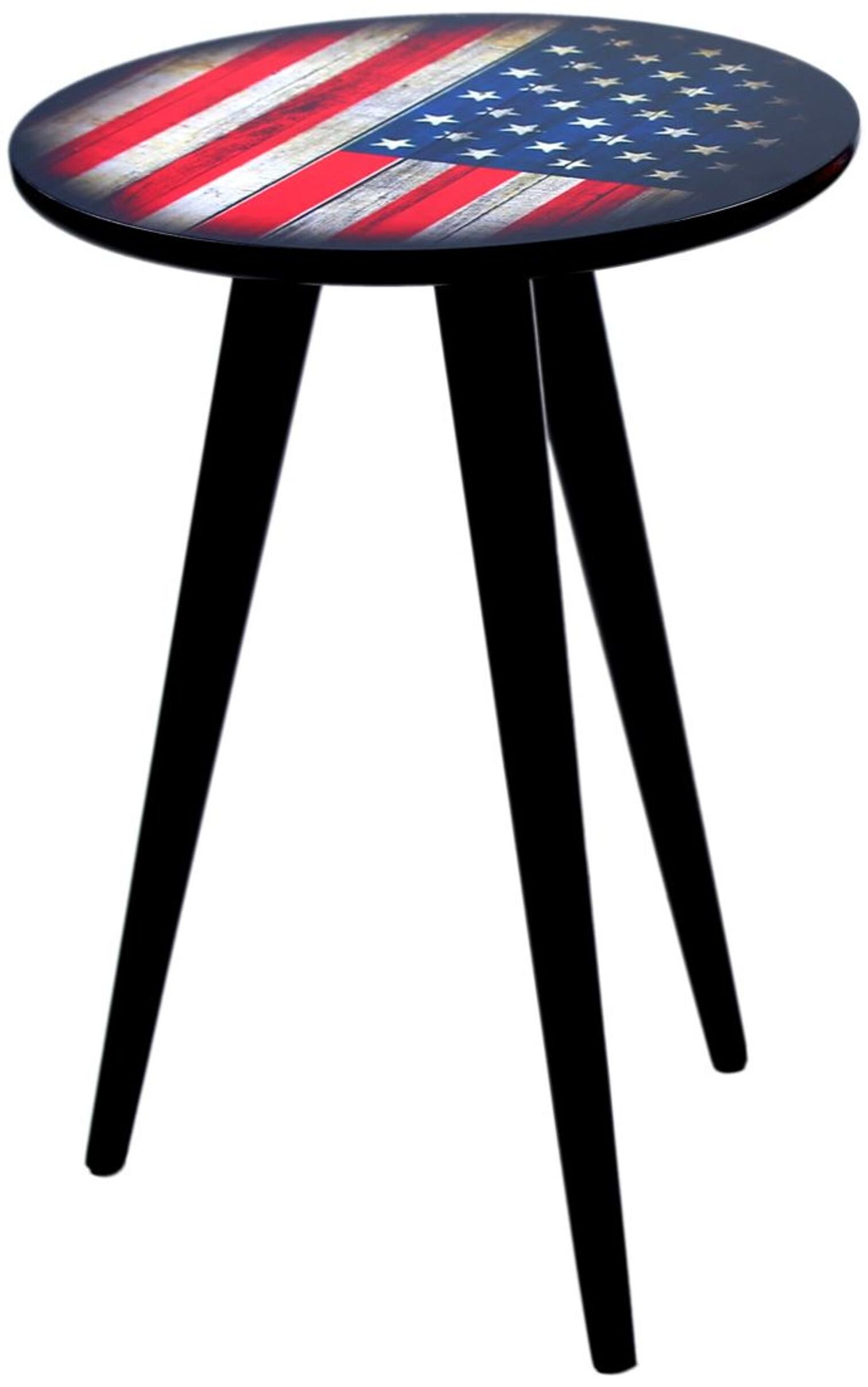 Round Wooden Side Table, Portable Coffee Table, End Table for Living ...