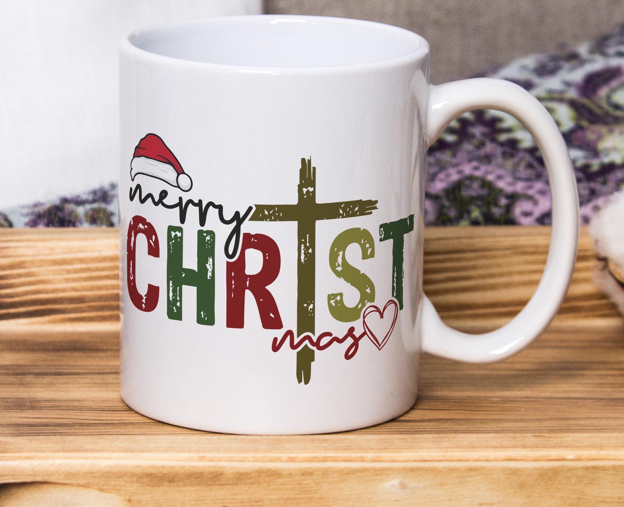 Merry Christ Mas Svg, Christmas Png, Cross Christmas Svg, Digital ...
