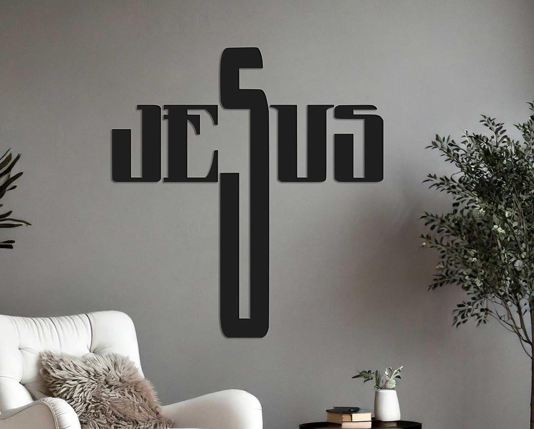 Jesus Wood Wall Art Christian Wall Art Wall Decor Christmas Decor Large ...
