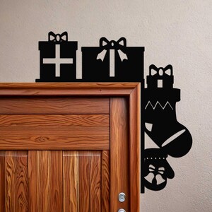 Christmas Door Corner Decor, Window Ornament, Christmas Signs, Front ...