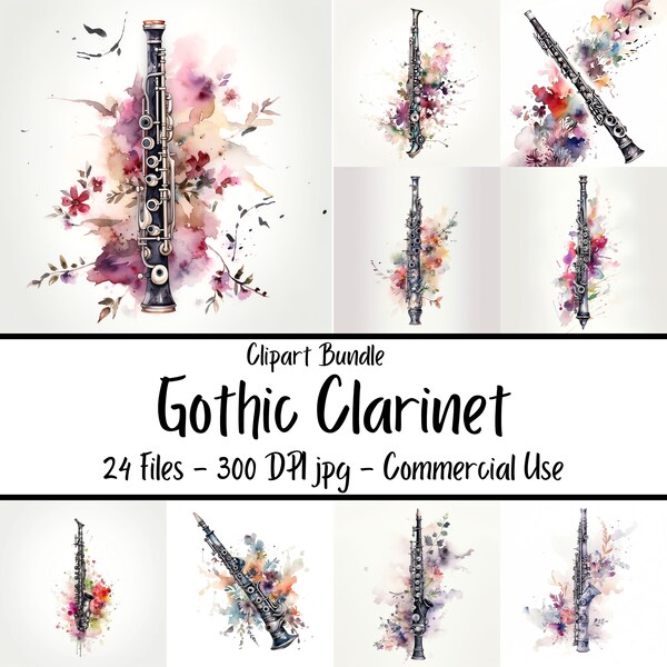 Clarinet Clipart - Etsy