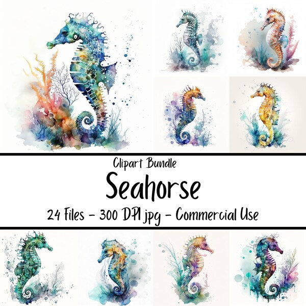 Seahorse Art - Etsy