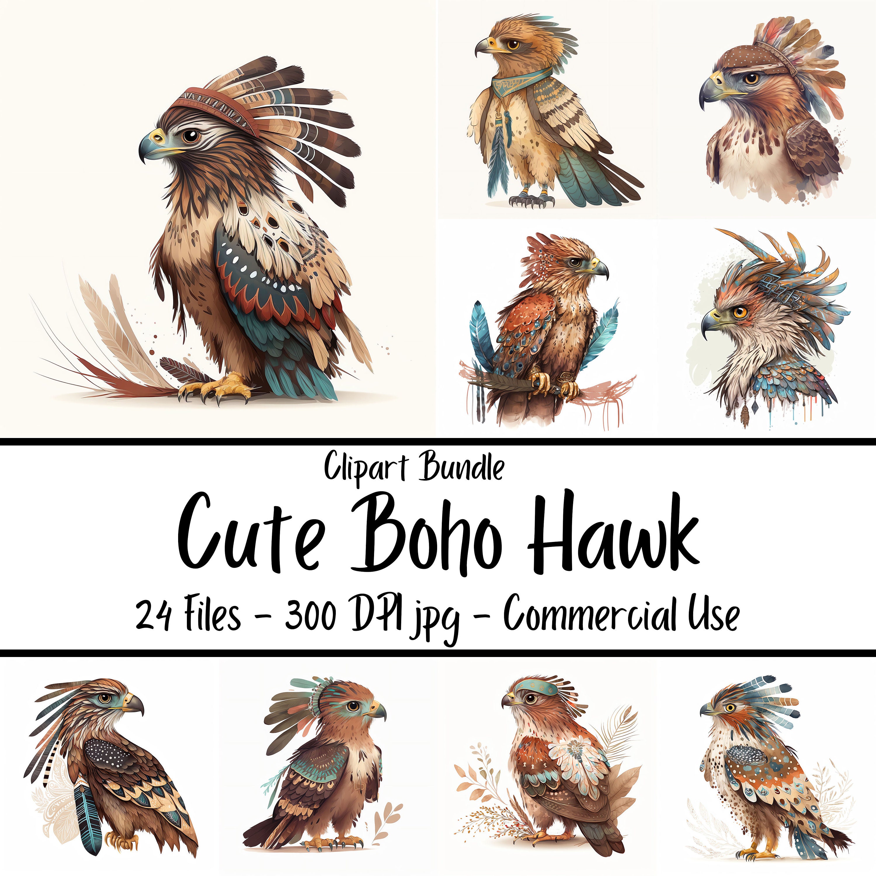 Cute Hawk Clipart