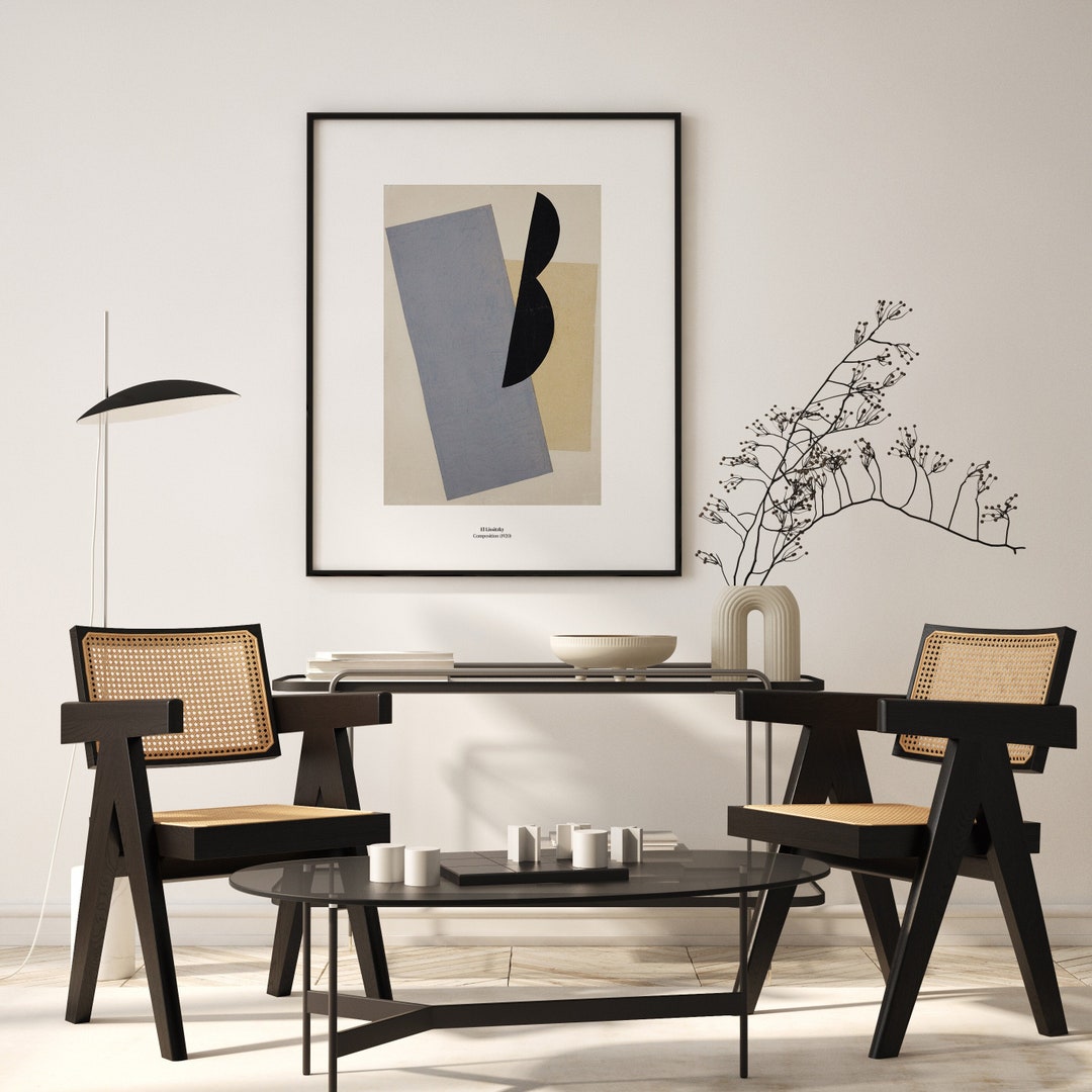 Japandi. Minimalist Art Work. El Lissitzky. Abstract Forms Poster ...
