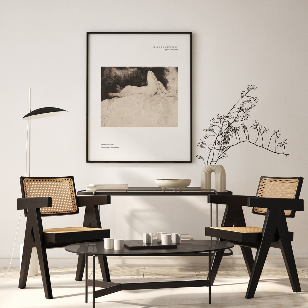 Sensual Painting. Female Form Sketch. Charcoal Sketch. Large Wall Art ...