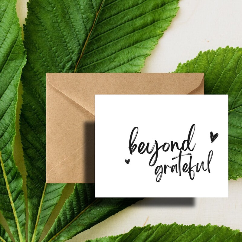 Grateful Card - Etsy