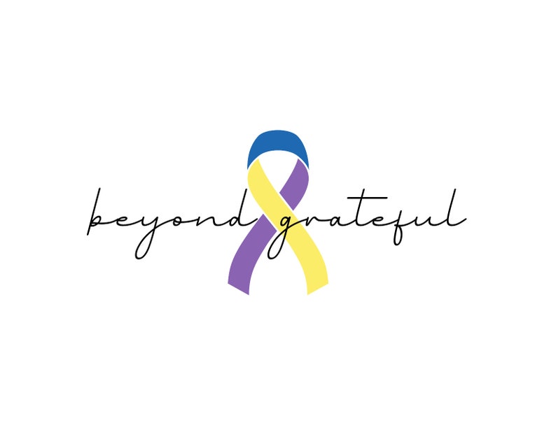 Cancer Awareness Ribbon Thank You Cards With Kraft Envelopes - Etsy